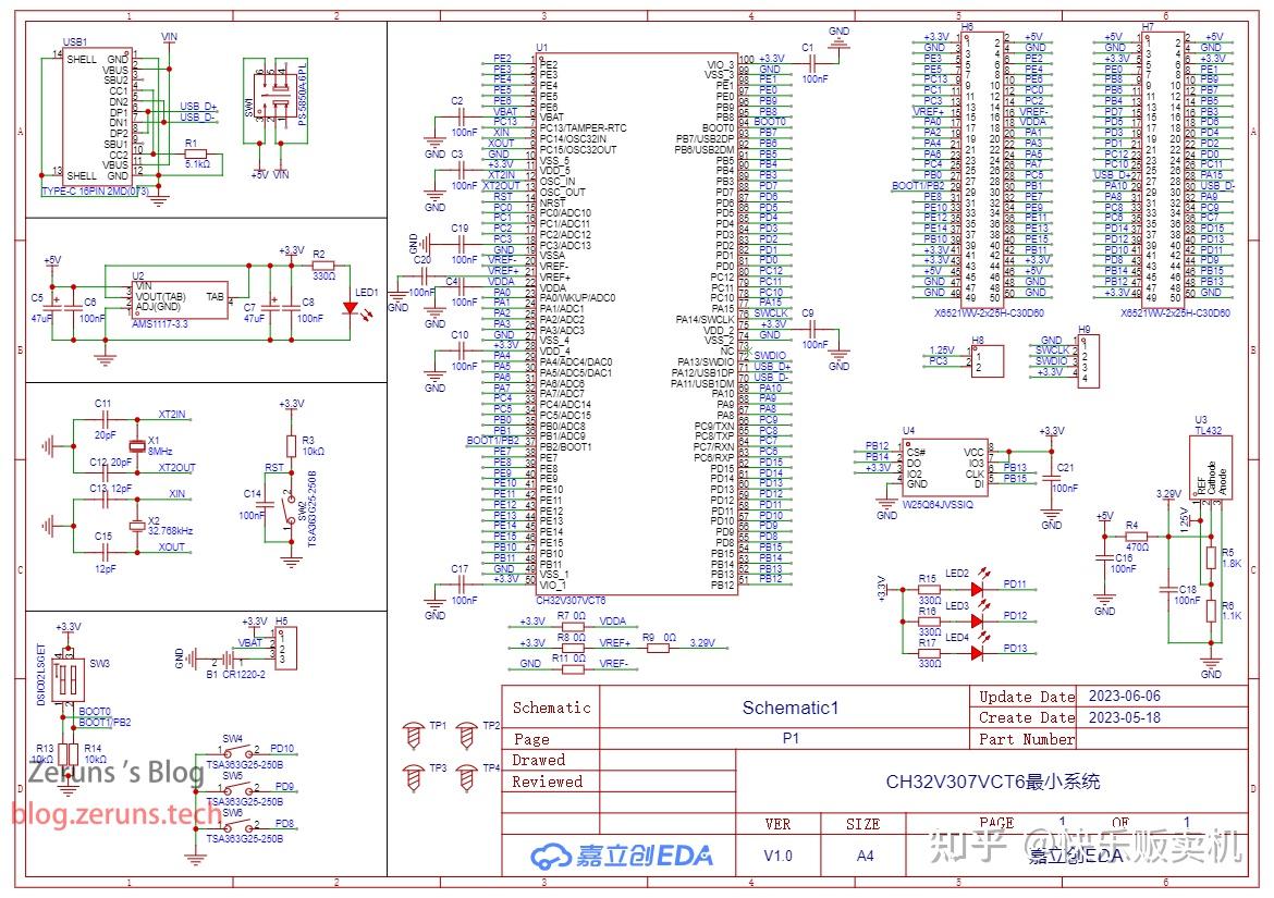 沁恒 CH32V307VCT6 开发板/最小系统板开源 - 知乎