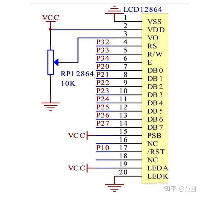 lcd12864基本参数及引脚功能 - 知乎