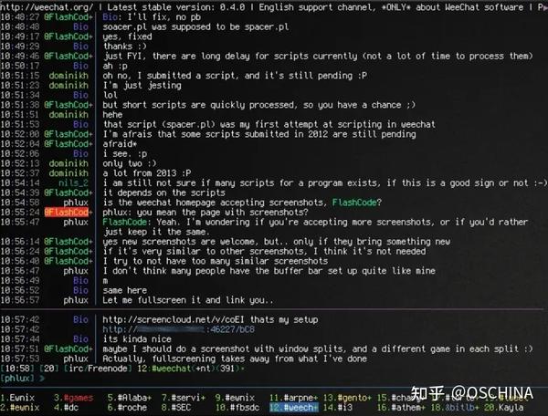 WeeChat 4.0.0 正式发布，开源轻量级 IRC 客户端 - 知乎