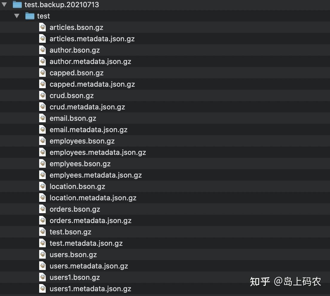 Mongodb 数据备份与恢复 知乎 