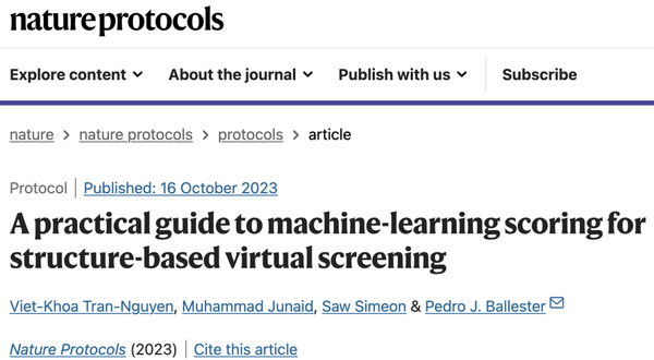 Nat Protoc｜基于结构的虚拟筛选：机器学习打分实操指南 - 知乎
