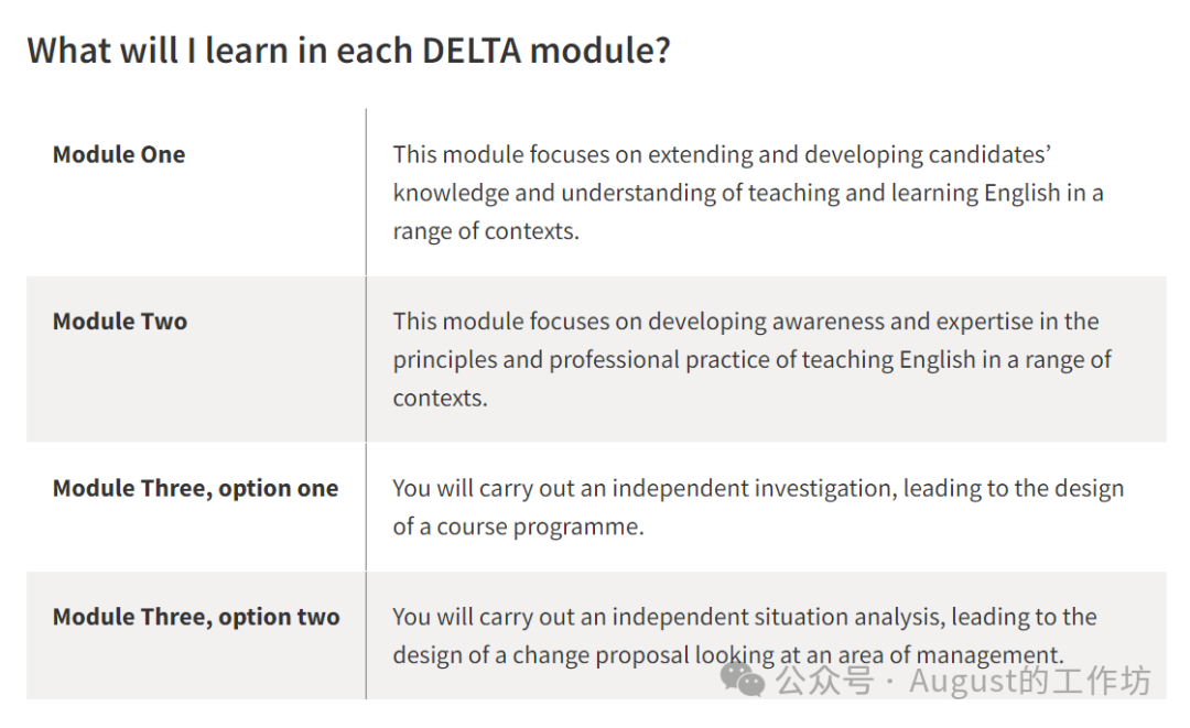 剑桥DELTA 3个模块学习顺序与模式：如何选 - 知乎