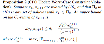Safe RL(2): Constrained Policy Optimization - 知乎