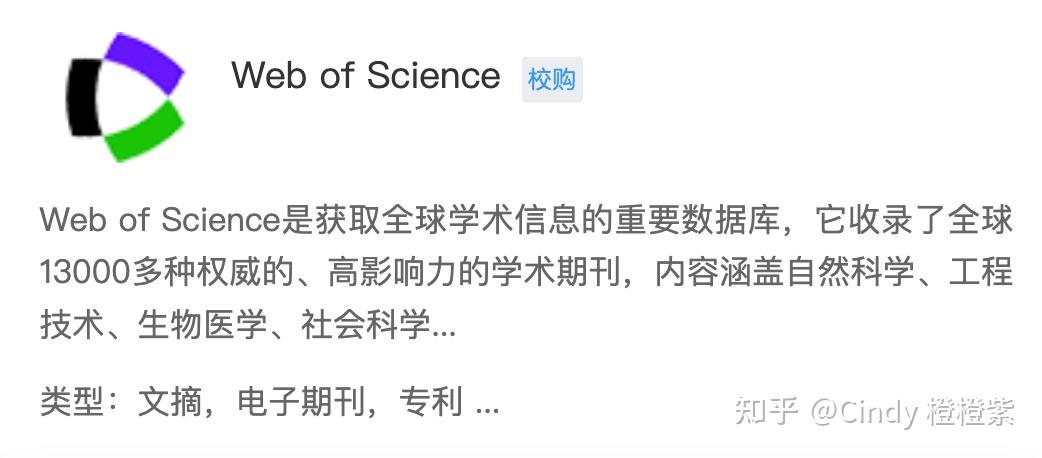如何使用Web of Science - 知乎