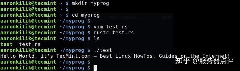 如何在Linux系统上安装和运行Rust - 知乎