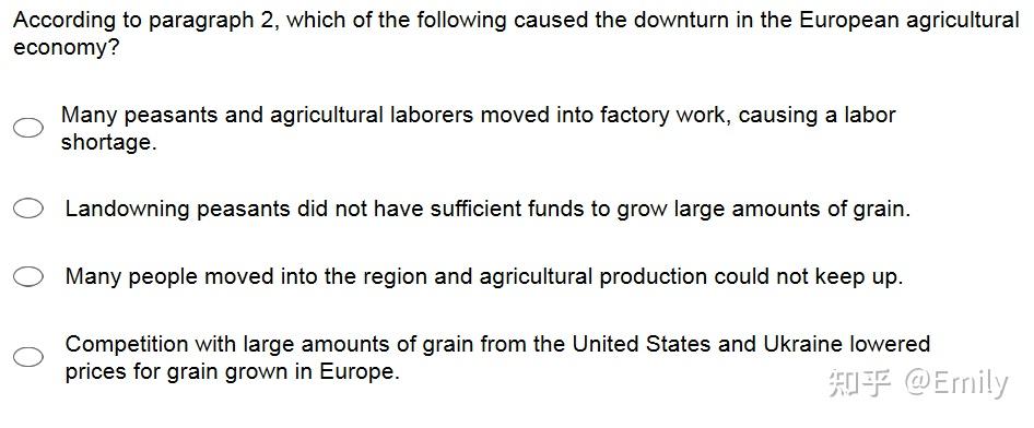托福阅读真题第261篇Economic Changes in Late-Nineteenth-Century Europe - 知乎