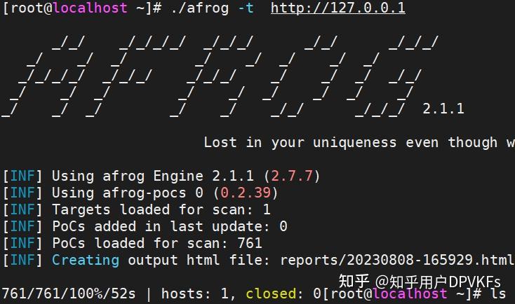 KeyarchOS安装测试afrog工具 - 知乎