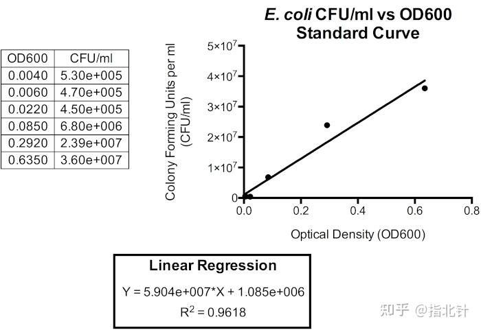 细菌菌落数-OD600吸光值标准曲线建立 - 知乎