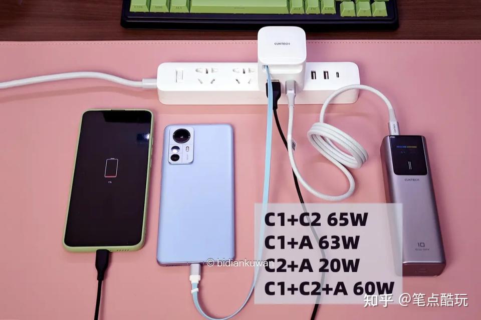 自带伸缩线，不按套路出牌！酷态科CP6电能充67W 2C1A实测 - 知乎