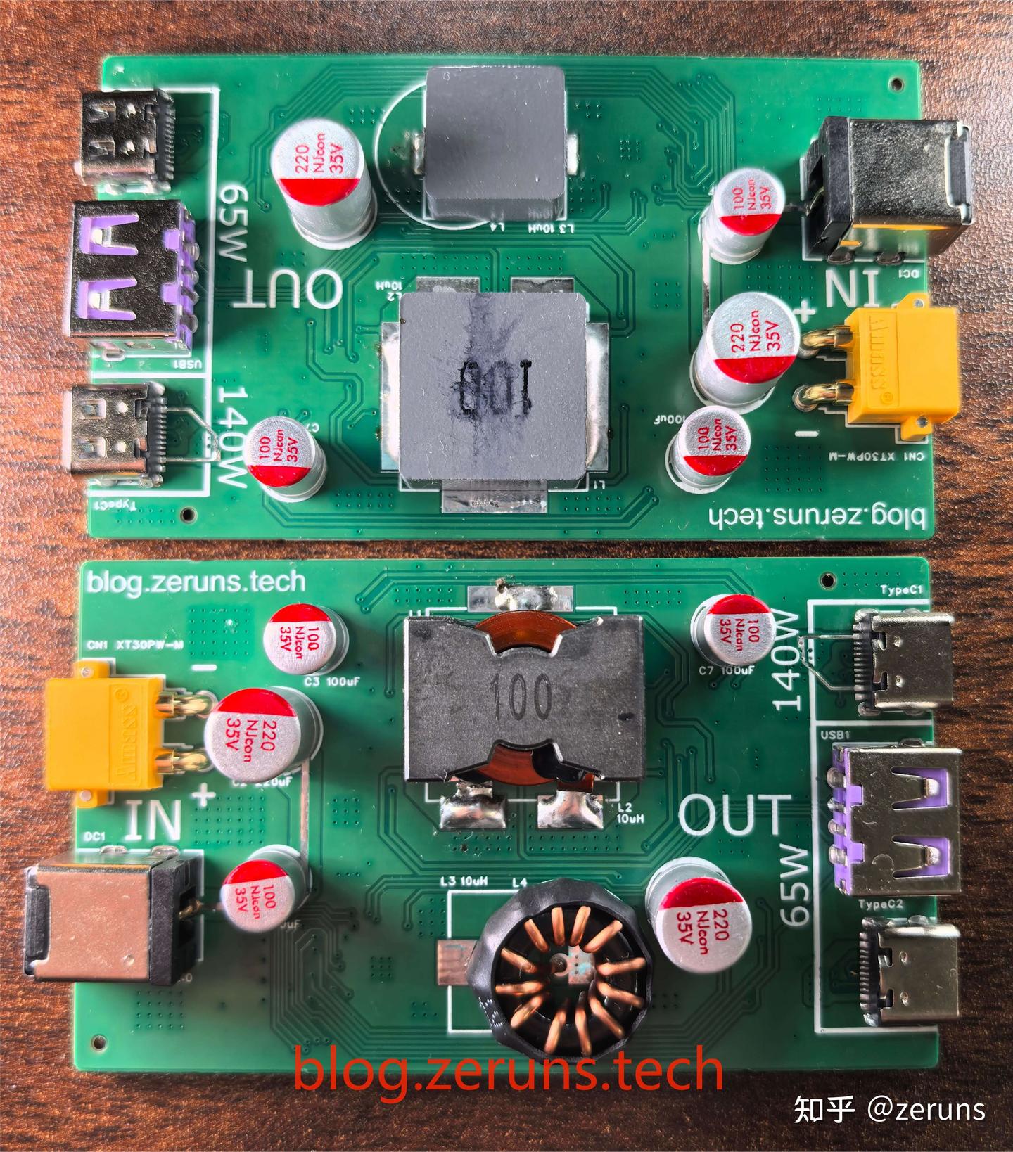 开源 140W+65W升降压PD3.1快充模块(2C+1A口)，IP6557+IP6538，205W桌面充电器 - 知乎