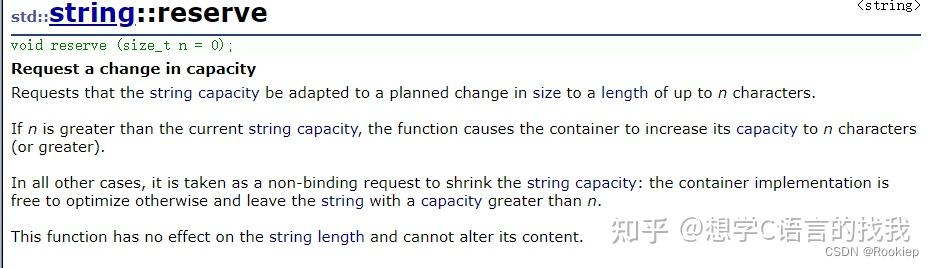 【C++String类成员函数辨析]resize(),size(),capacity(),reserve()函数的解析与对比 - 知乎
