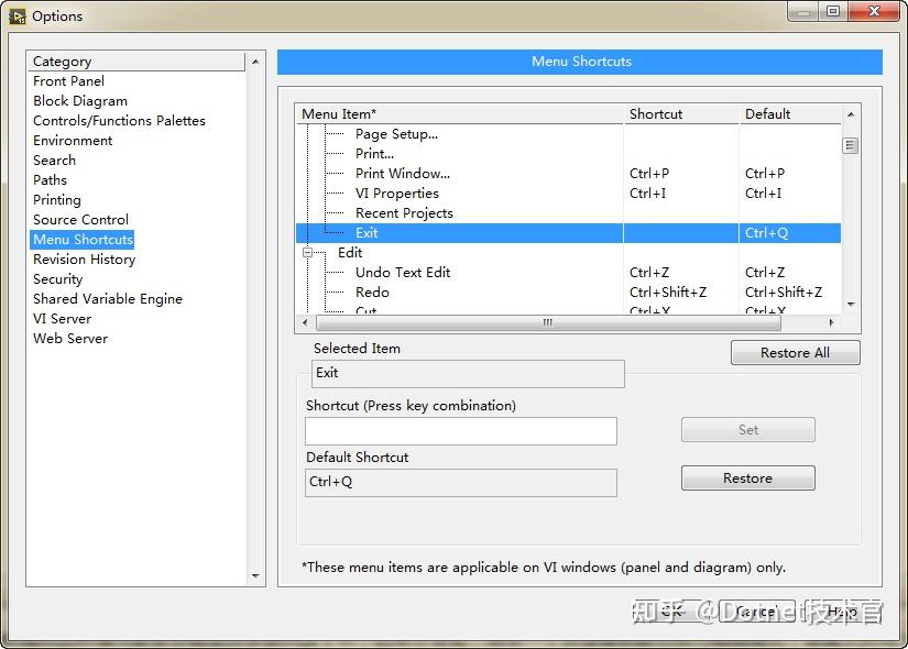 Labview快捷键收藏 - 知乎