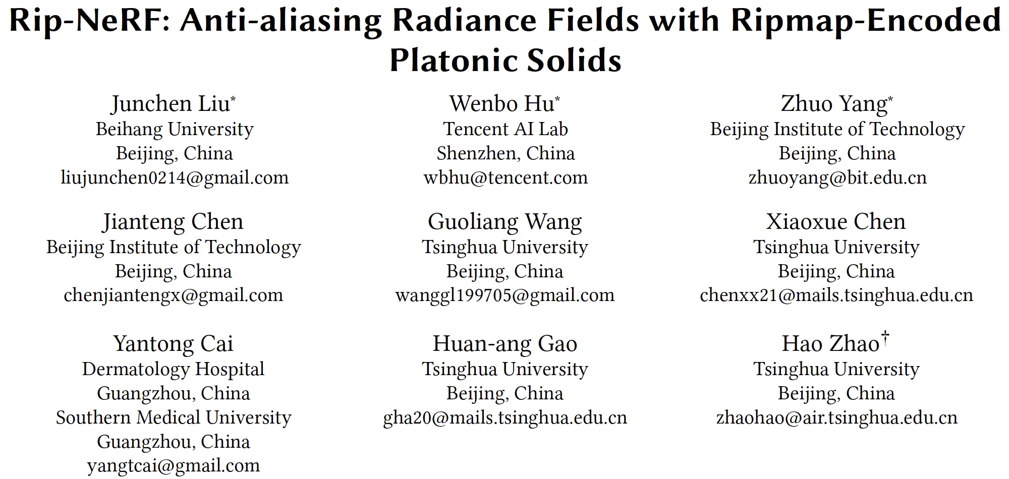 SIGGRAPH 2024 | 从Mip-NeRF和Zip-NeRF到Rip-NeRF - 知乎