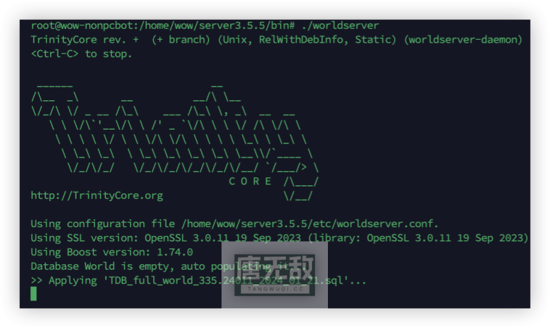 魔兽世界Trinitycore 3.3.5(24011)版本搭建详细教程 - 知乎