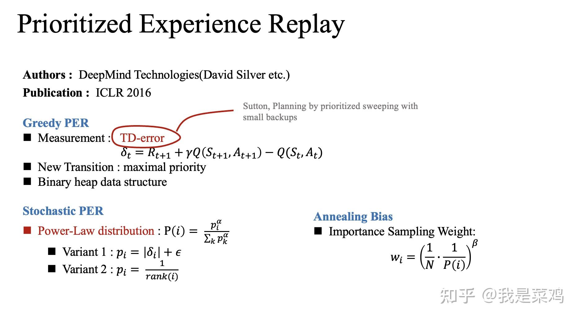 [强化学习3] PER（Prioritized Experience Replay） - 知乎