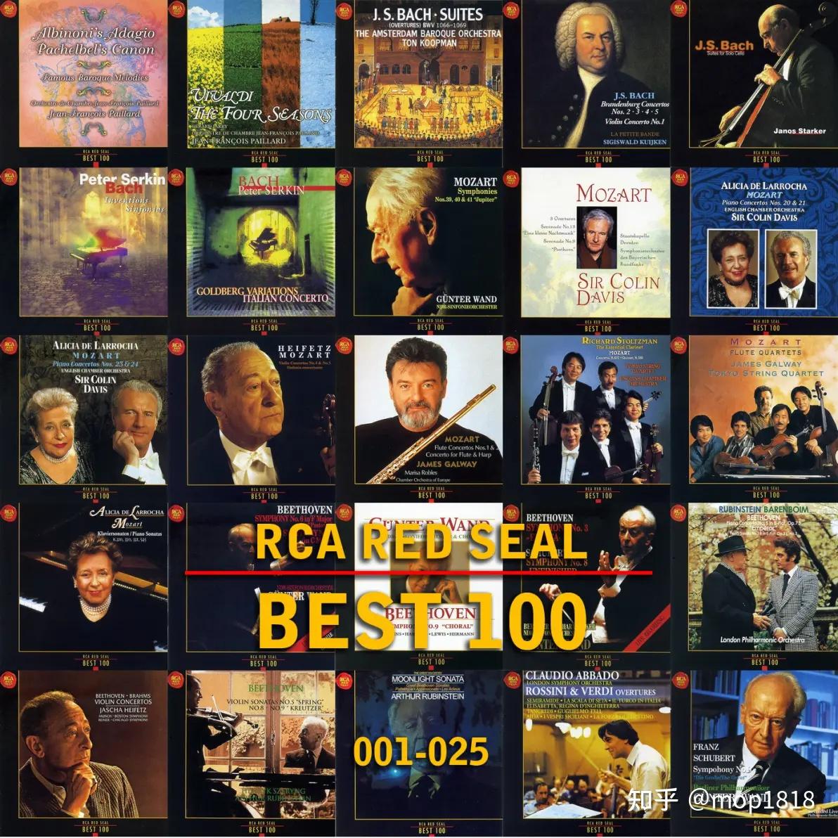 【古典音乐CD版本推荐】：BMG出品《立体声古典名厂RCA百张不朽名盘系列》RCA Red Seal Best 100 & Living ...