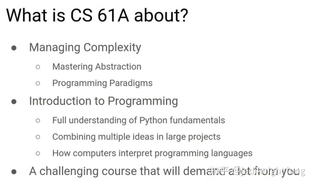 UCB CS61A-welcomes - 知乎