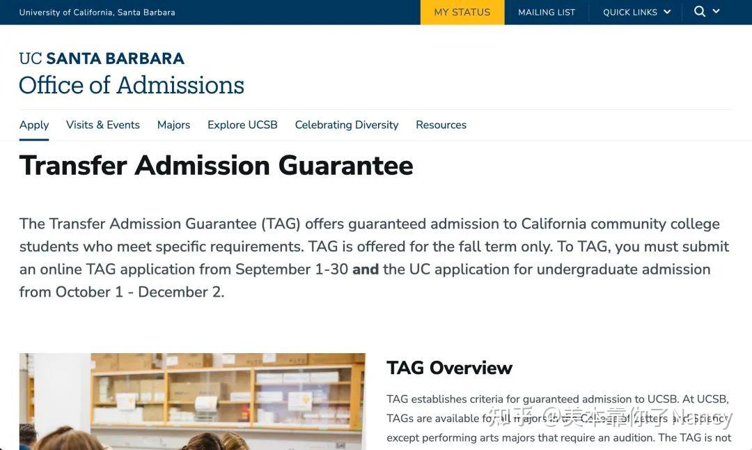 自取～加州大学TAG协议各学校官网｜官方查询你想知道的吧 - 知乎