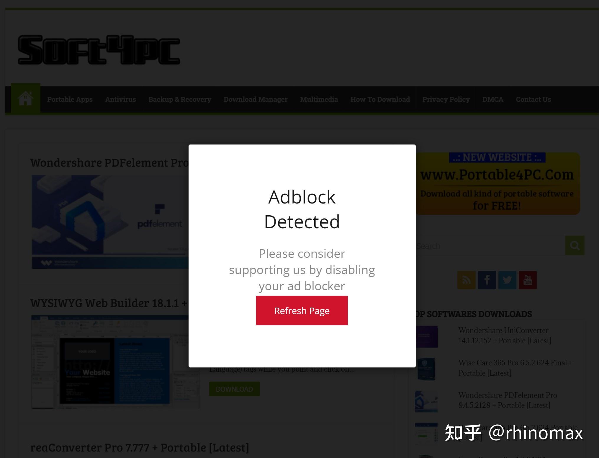 Microsoft Edge浏览器 Please Disable AdBlocker的问题解决 - 知乎