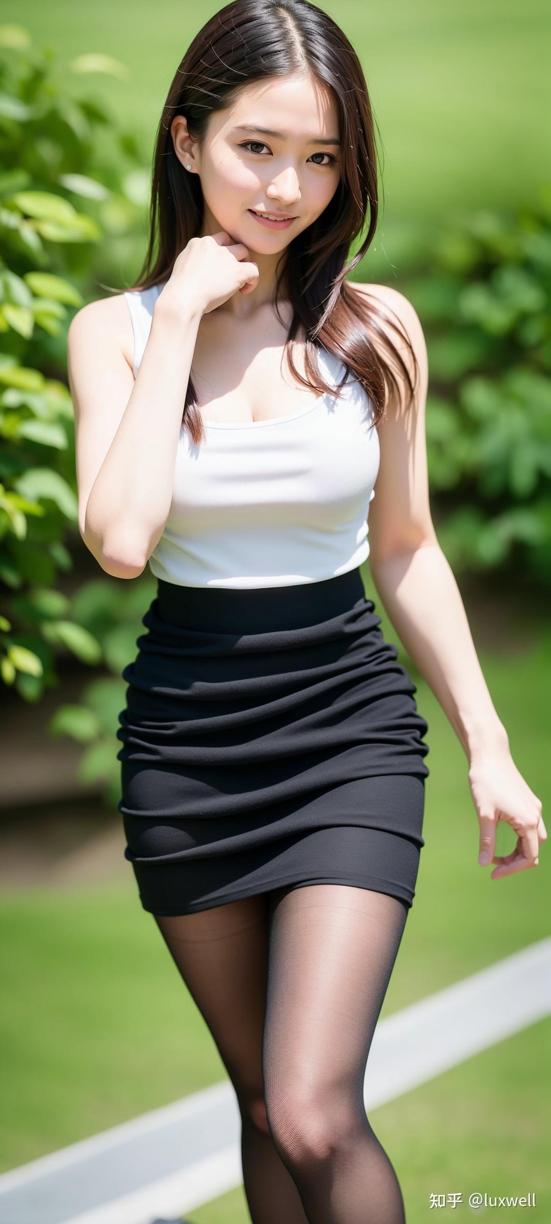 深夜福利：黑丝美女Office lady高清手机壁纸 - 知乎