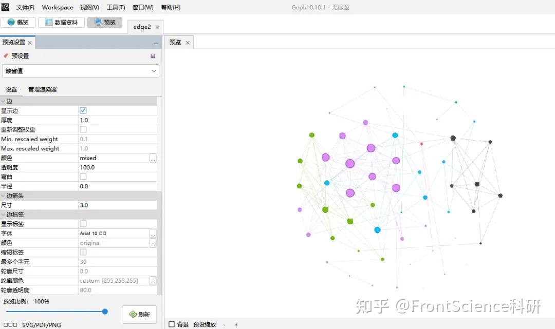 利用Gephi绘制高分网络图 - 知乎
