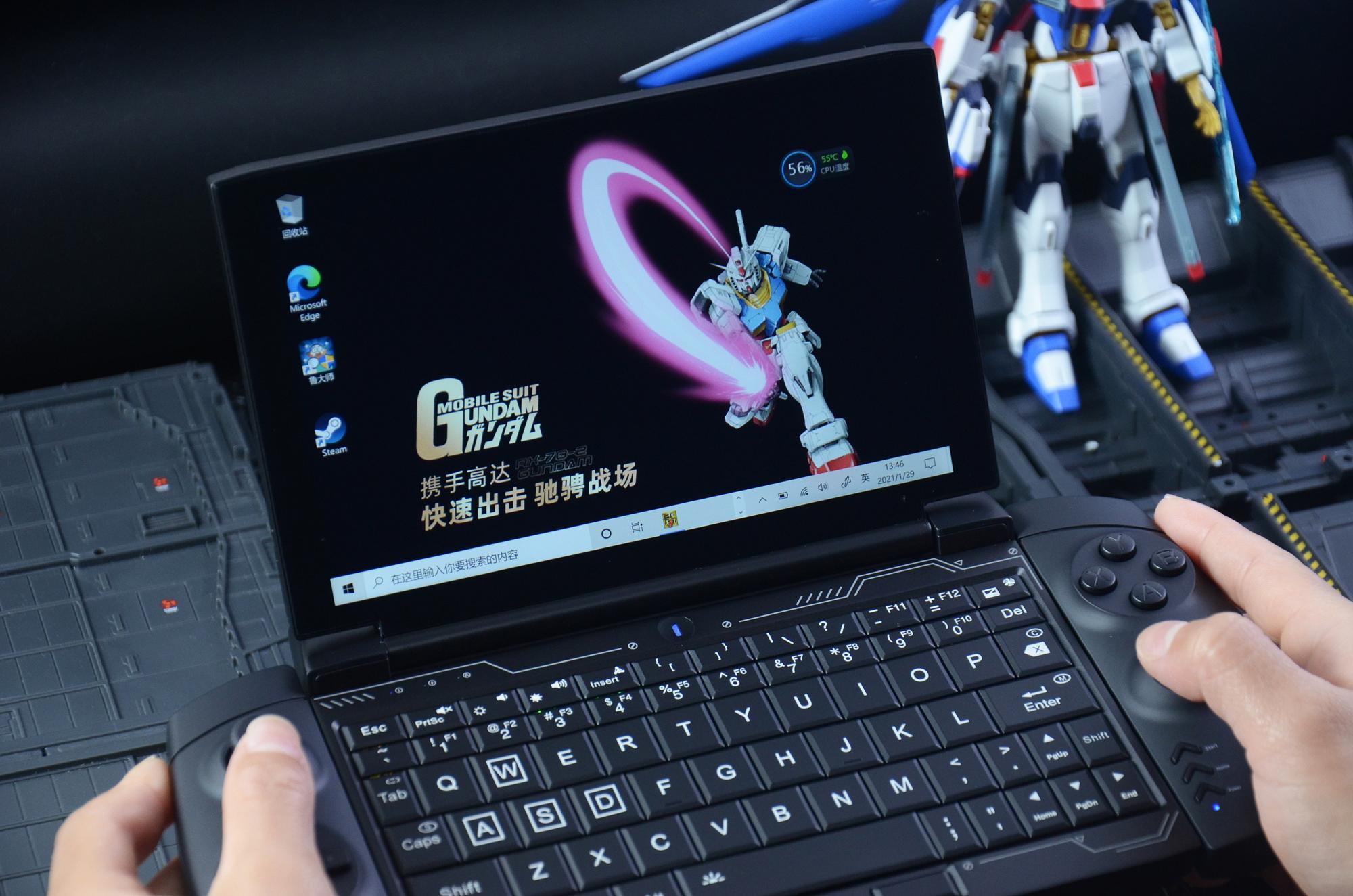 7英寸迷你游戏本：壹号本One-GX1 Pro“高达限量版”开箱