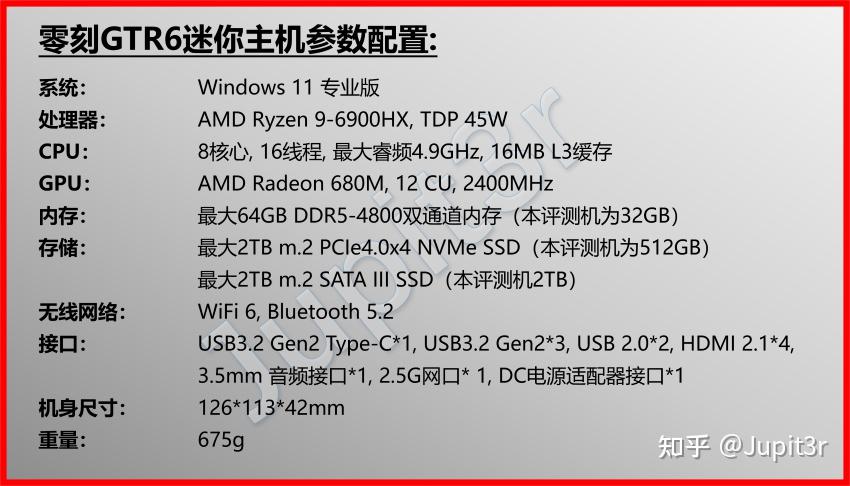 接棒主力台式机，三个月深度体验零刻GTR6 6900HX迷你主机 - 知乎
