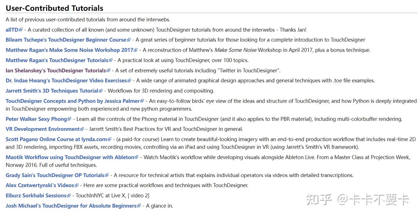 “自带宝藏”：TouchDesigner099的帮助文档和Operator Snippets - 知乎