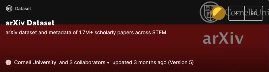 170多万篇论文，存储量达1.1 TB，Kaggle上线arXiv完整数据集 - 知乎