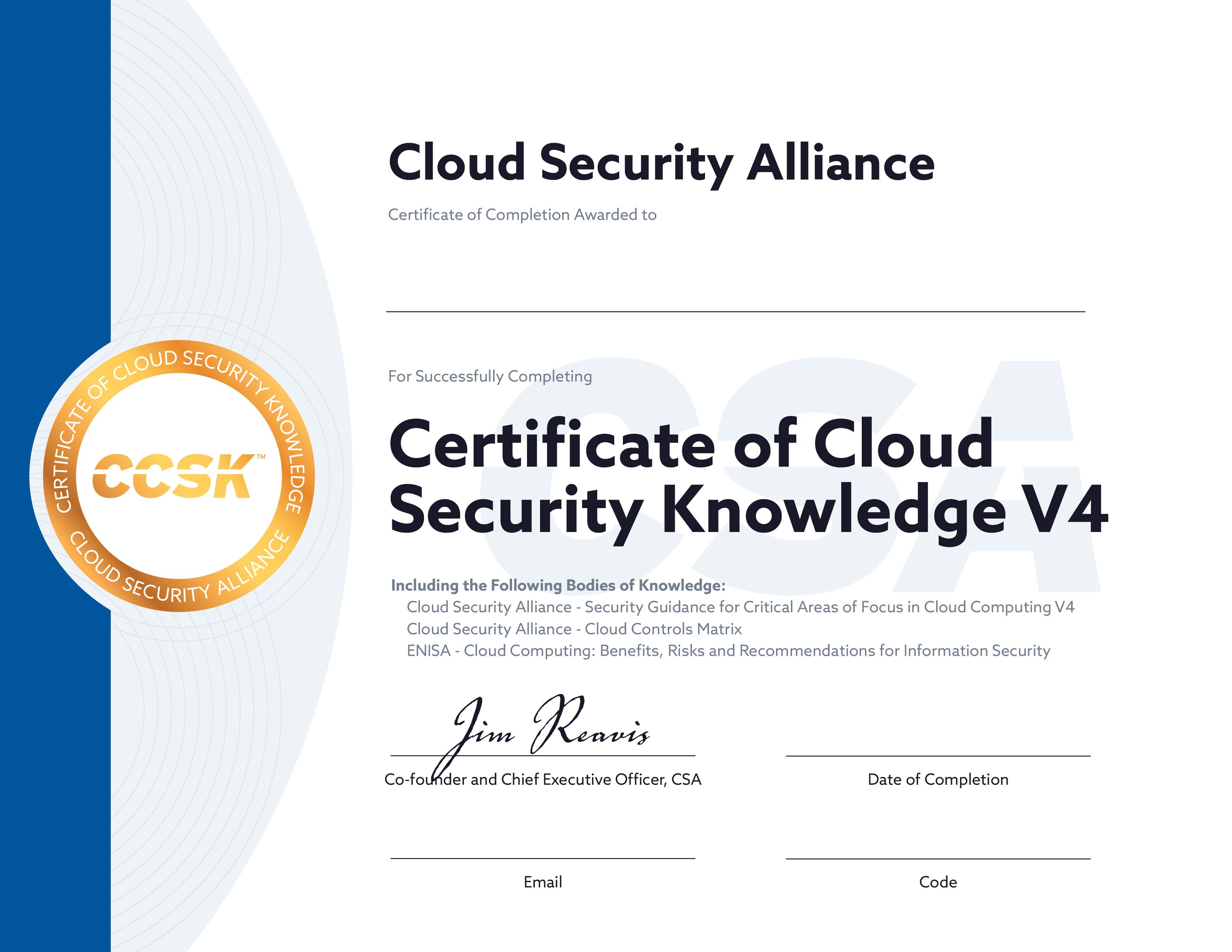 CSA CCSK 云安全知识认证 - 知乎