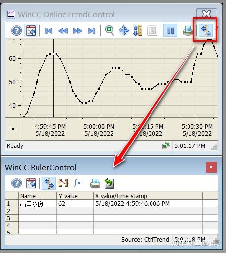 如何获取 WinCC趋势控件中标尺的坐标值? - 知乎
