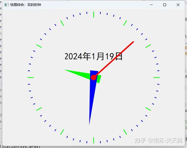 Python GUI|PyQt/PySide|PySide6二维图表（2）：QPainter基本绘图：文字、矩形、图片、扇形；绘制时钟，内含 ...