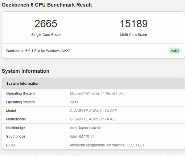 GIGABYTE AORUS 17X 开箱测评：综合测试分析 - 知乎