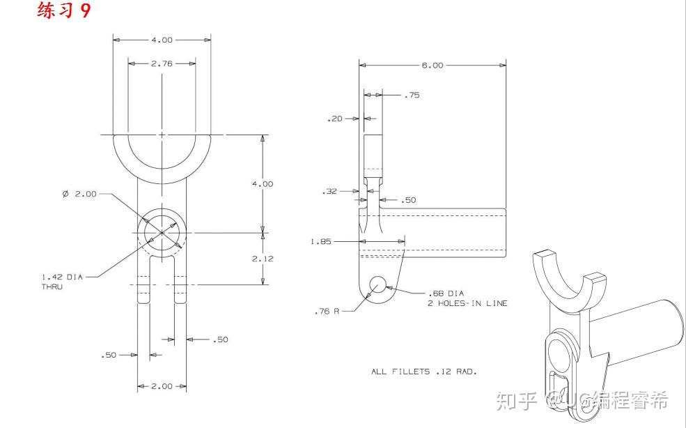 UG建模练习图案例 - 知乎