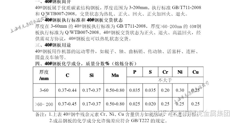 40Cr钢的基本情况及成分 - 知乎