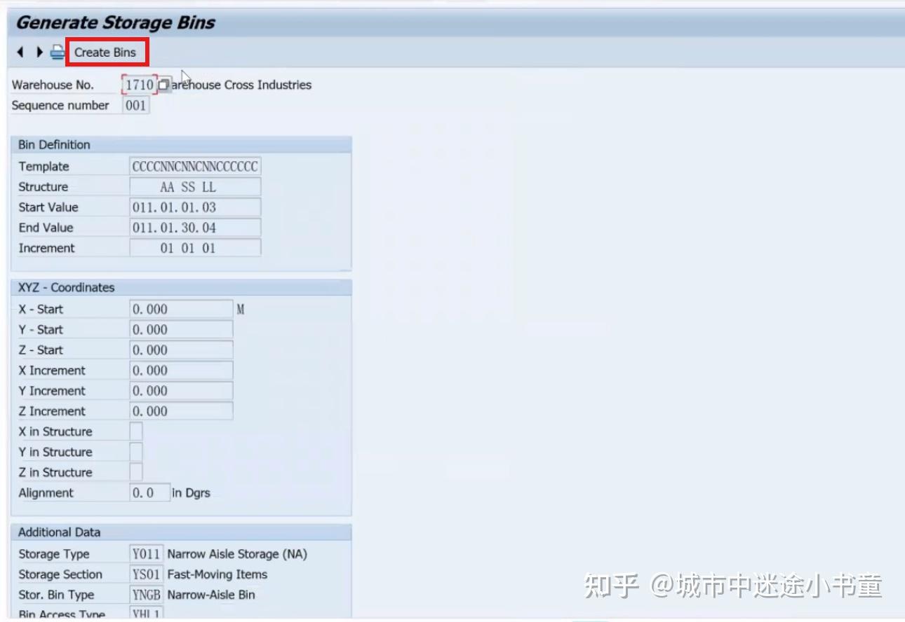 SAP EWM初阶之通过定义Storage Bin Structure的方式批量创建Storage BIN - 知乎