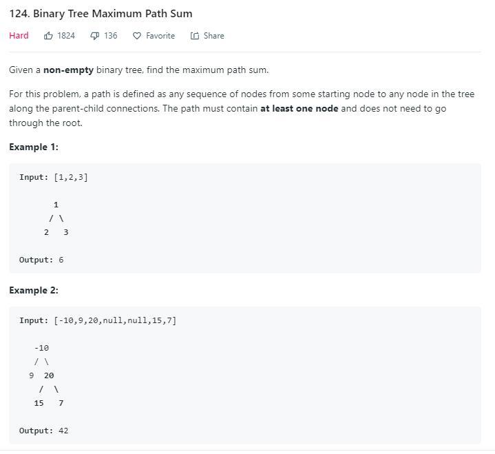 124*. Binary Tree Maximum Path Sum - 知乎
