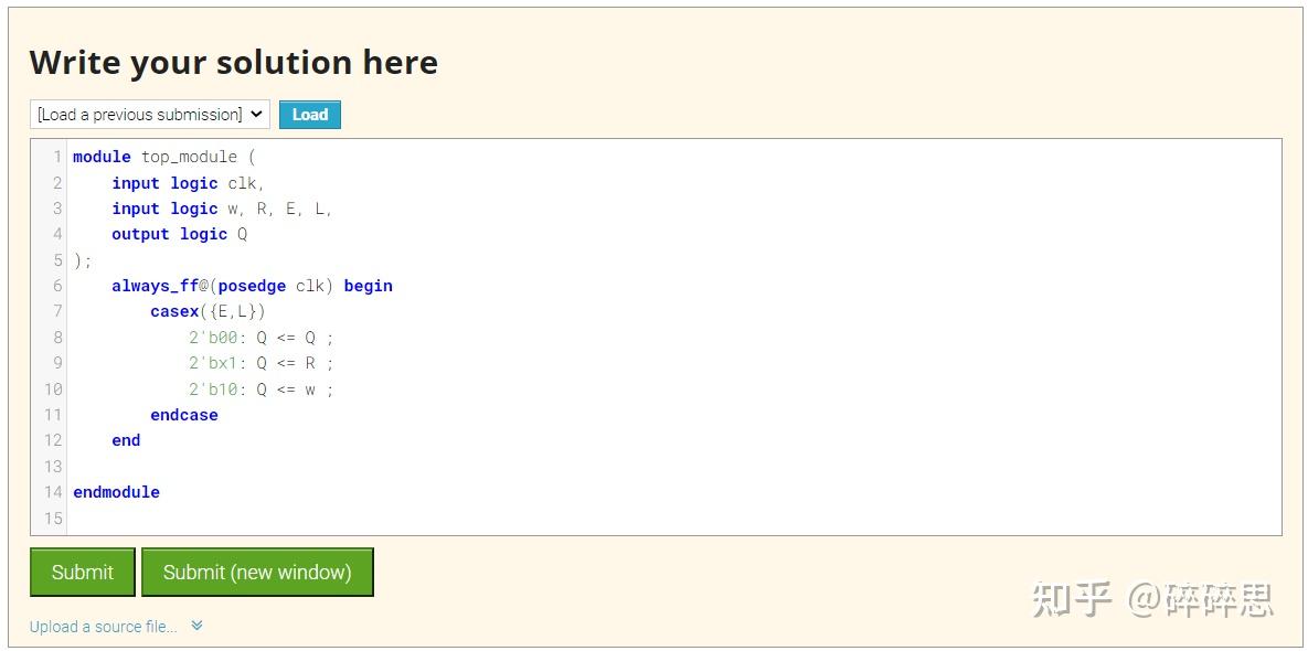 HDLBits: 在线学习 SystemVerilog（十五）-Problem 90-97（触发器和锁存器（2）） - 知乎
