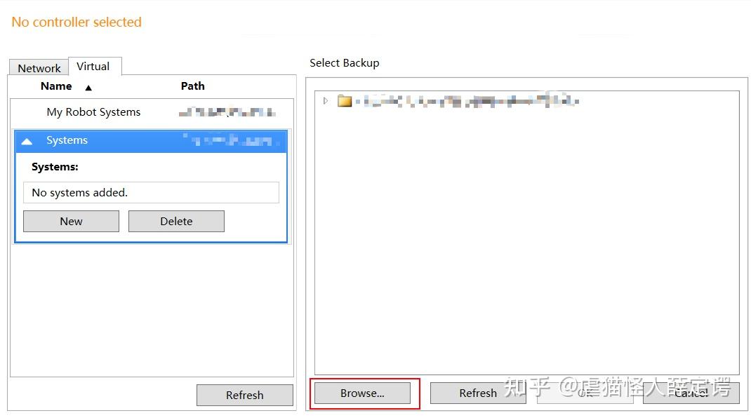 Robot Studio 导入backup文件恢复系统还原路径 - 知乎