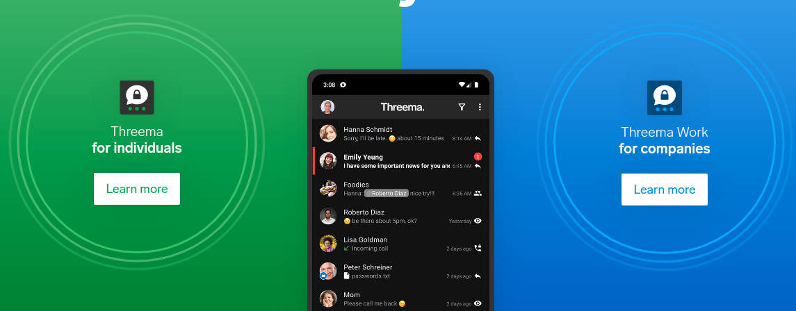 酷站推荐 - threema.ch - Threema | 开源安全的分布式匿名即时通讯软件