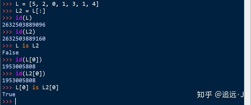 Python数组切片中的复制与否问题 List篇 知乎 2147
