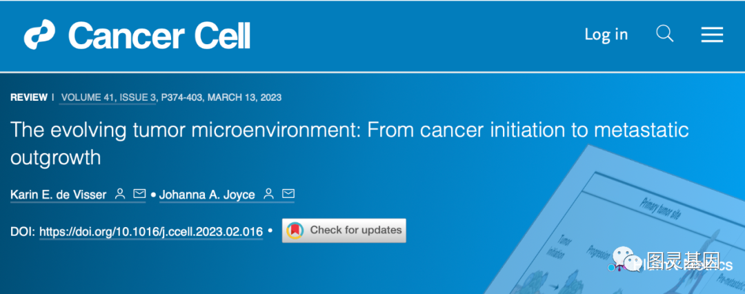 Cancer Cell ｜ 演变中的肿瘤微环境：从癌症起始到转移生长 - 知乎