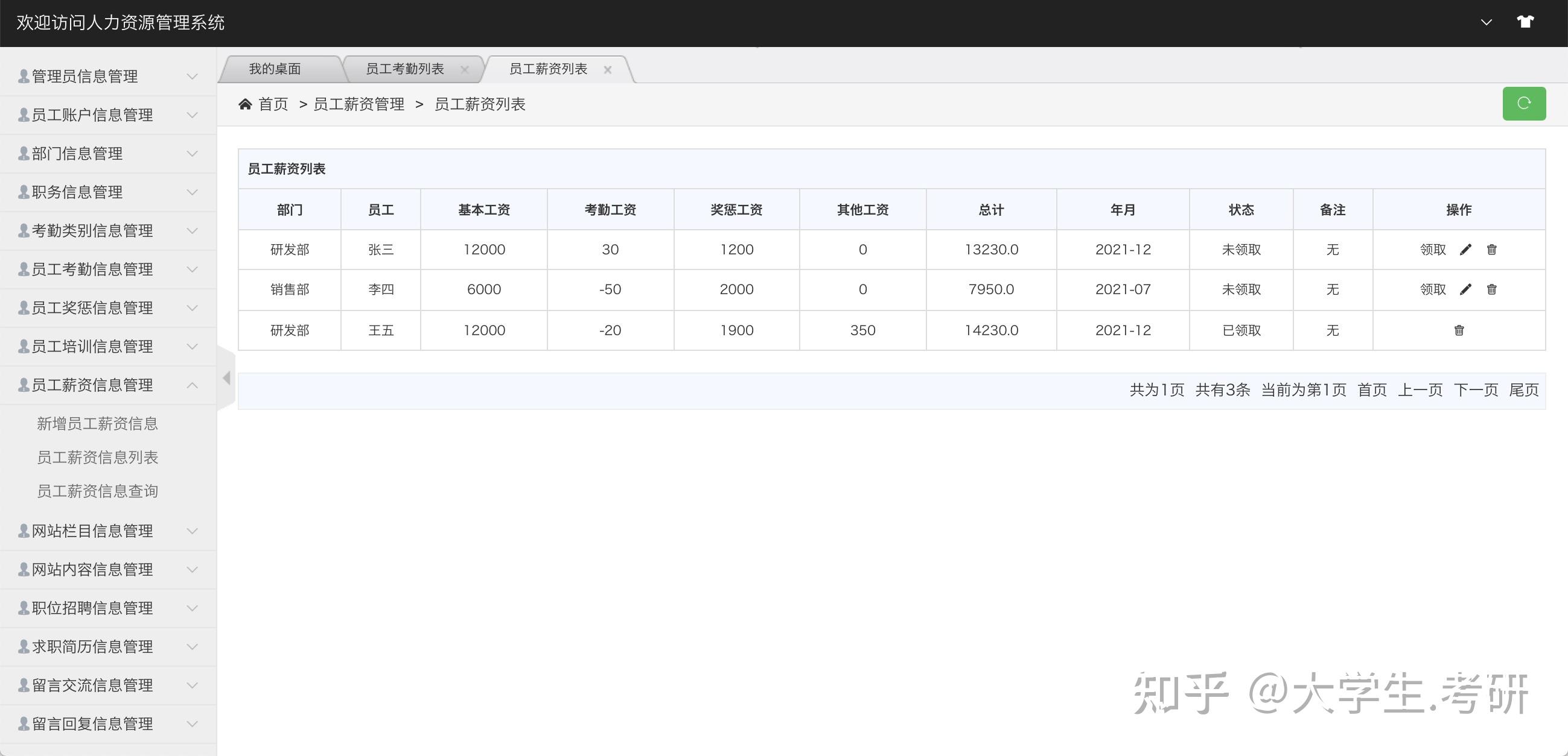 【毕业设计】基于ssm实现的人力资源管理系统【附源码】 知乎