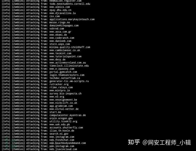 DDoS攻击详解&ufonet、Mirai分布式拒绝服务攻击工具的介绍 - 知乎