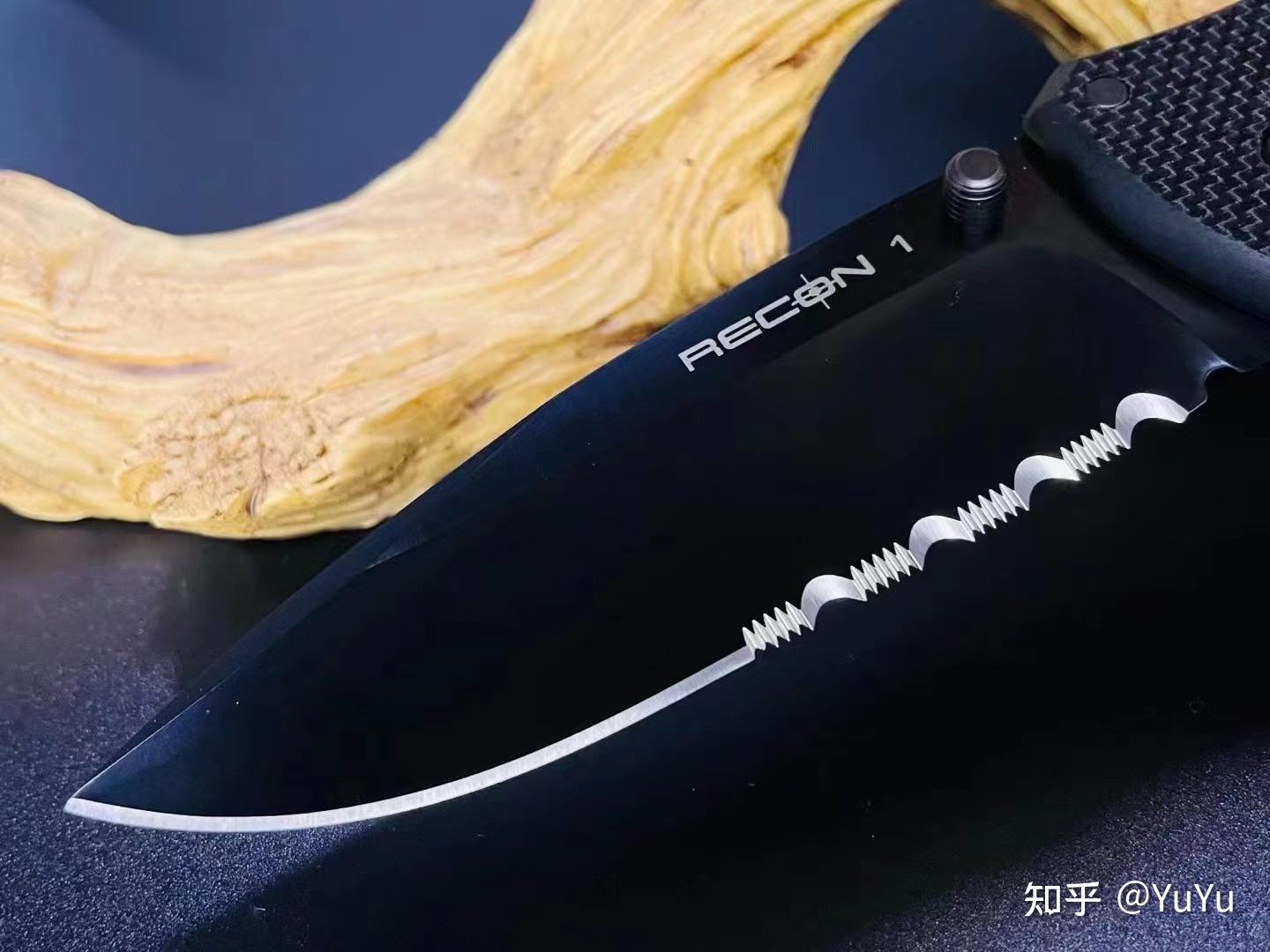 冷钢 27TLCSH Recon 1 Spear Point 4 inch 矛头半齿侦察兵折 - 知乎