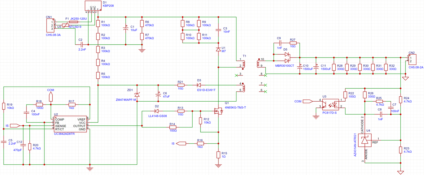 6 反激 Flyback 开关电源设计（变压器 UC3842 TL431 PC817 DCM 原理图 PCB） - 知乎