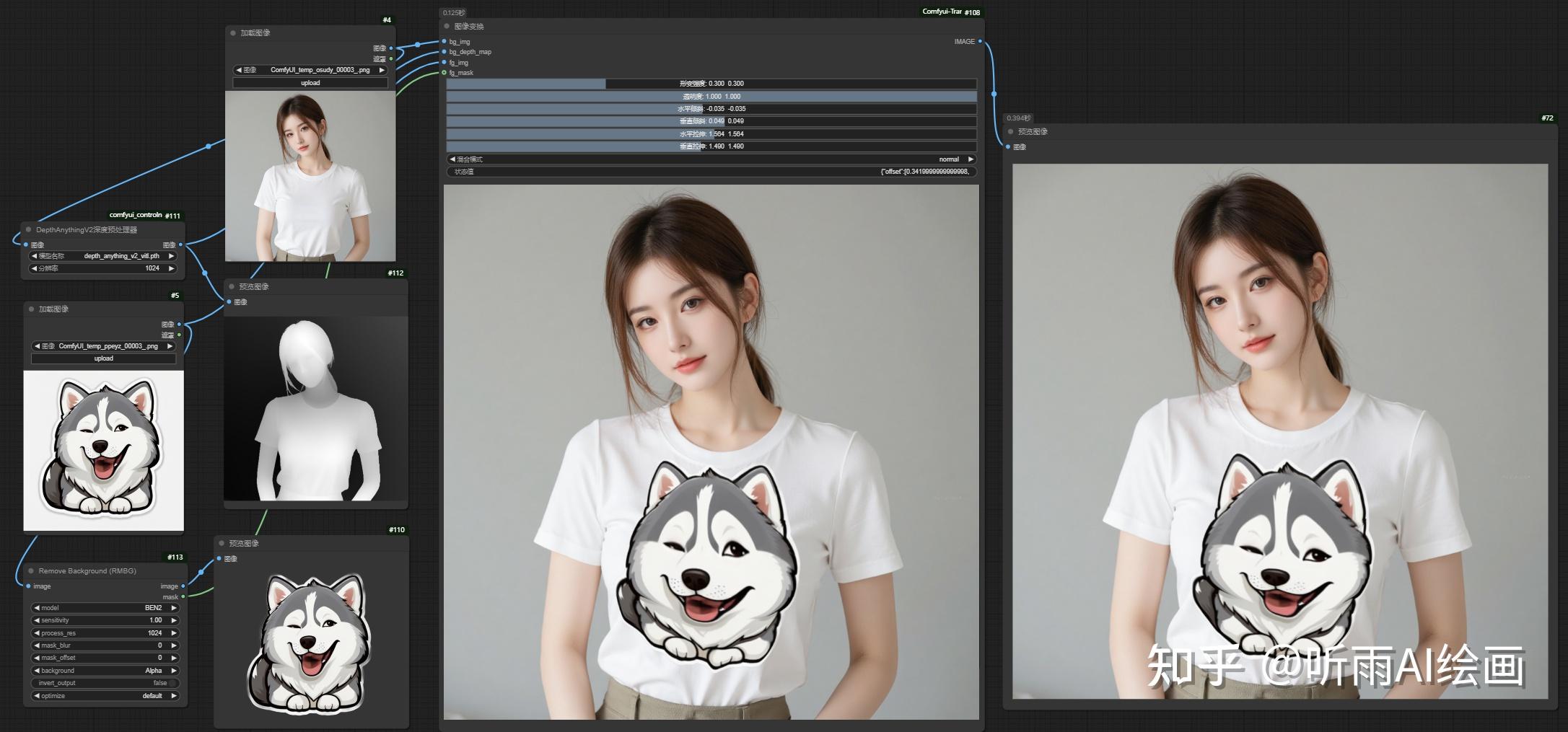 [ComfyUI]3步速成！零基础用贴图神器DIY搞定服装印花！ - 知乎