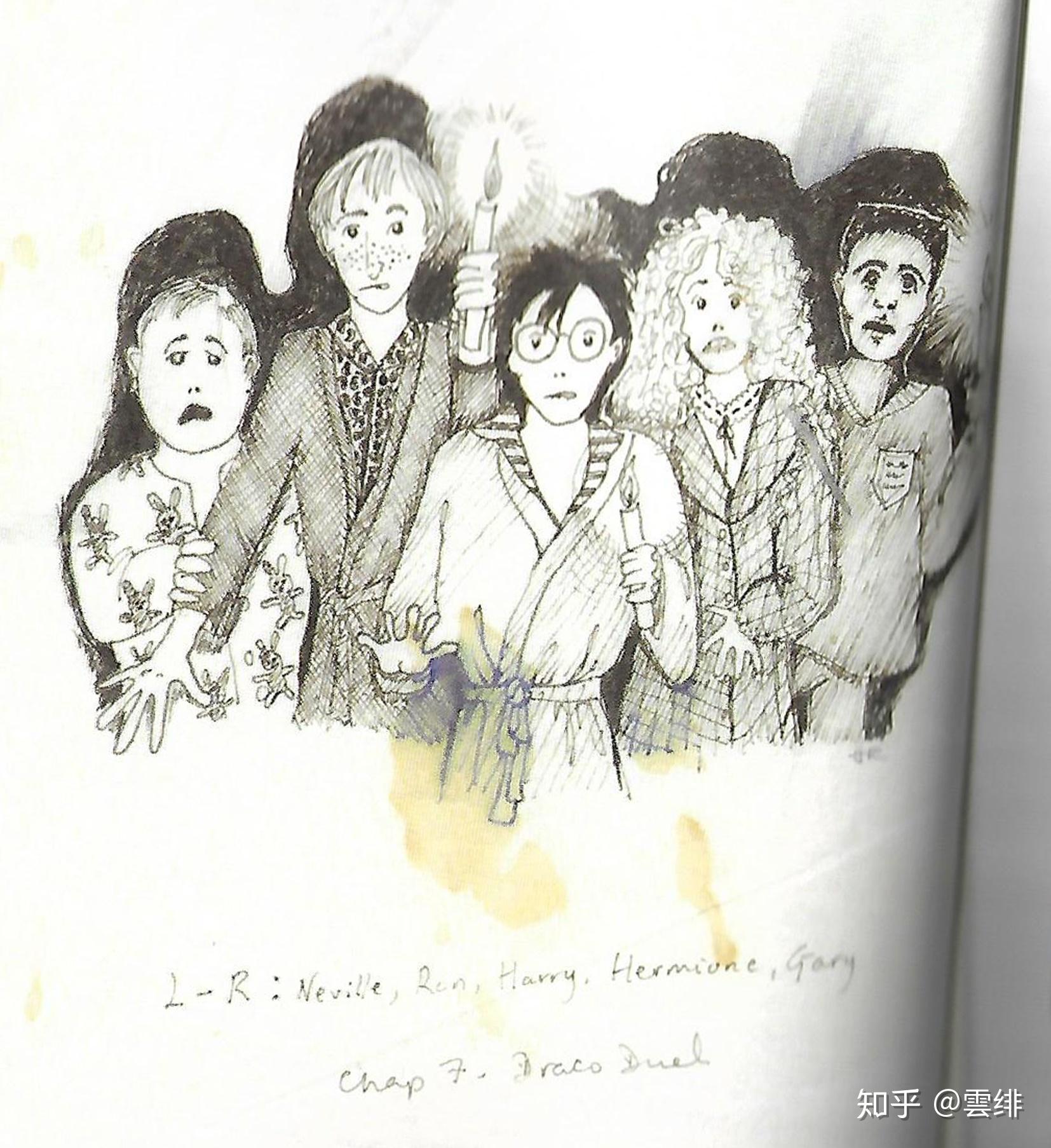 【HP图库】罗琳亲笔手绘的《哈利波特》插图汇总 - 知乎