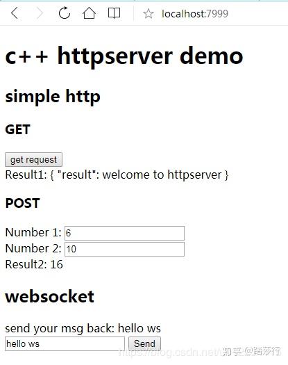 C++实现轻量级httpserver和httpclient（提供http和websocket接口） - 知乎