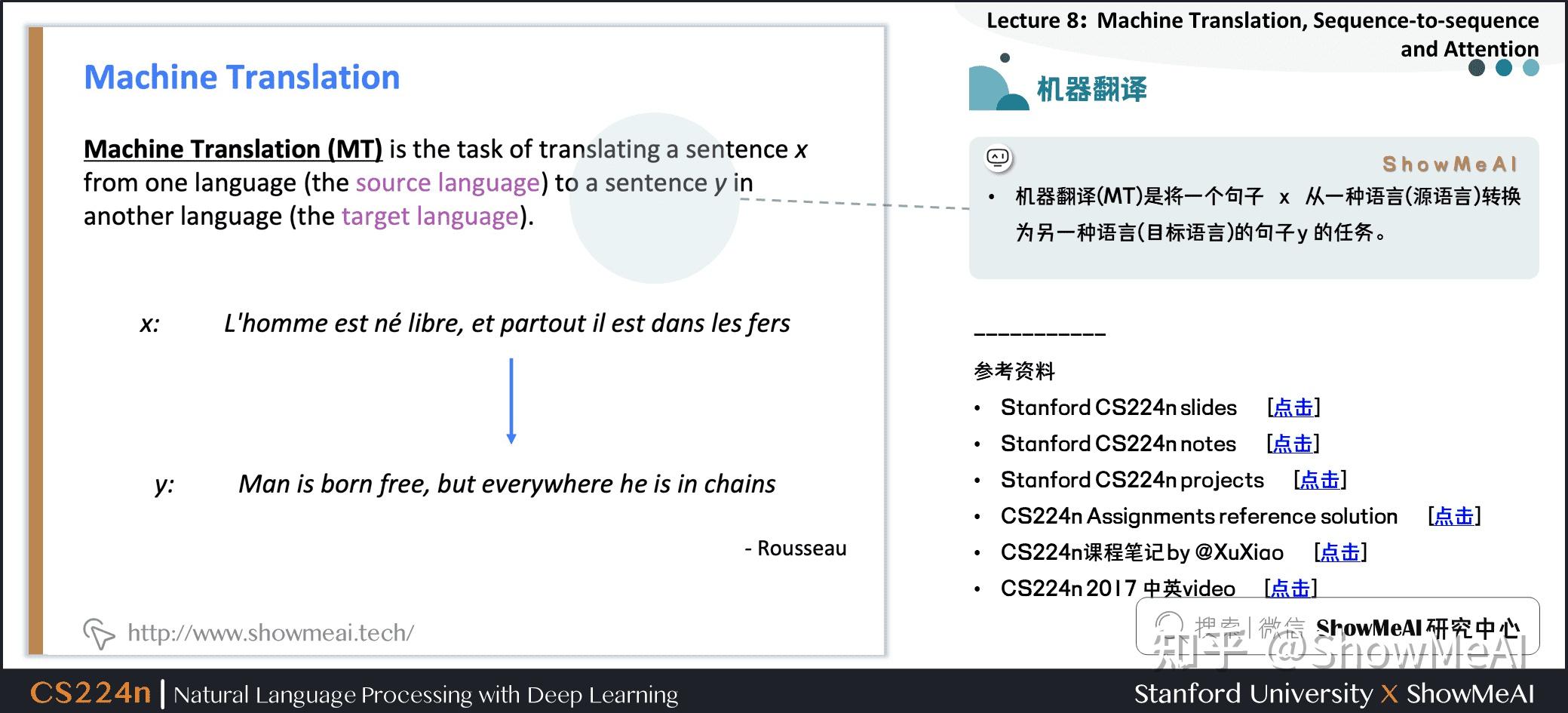 斯坦福NLP名课带学详解 | CS224n 第8讲 - 机器翻译、seq2seq与注意力机制（NLP通关指南·完结🎉） - 知乎